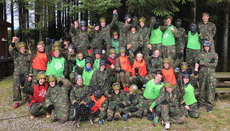Teambuilding med paintball og grilling - Stavanger Svømmeklubb